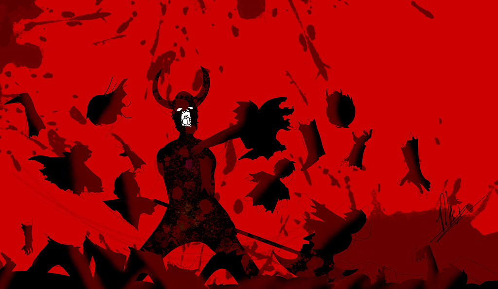 Minotaur vs Magic Council Scouts - Art - Arcane Odyssey