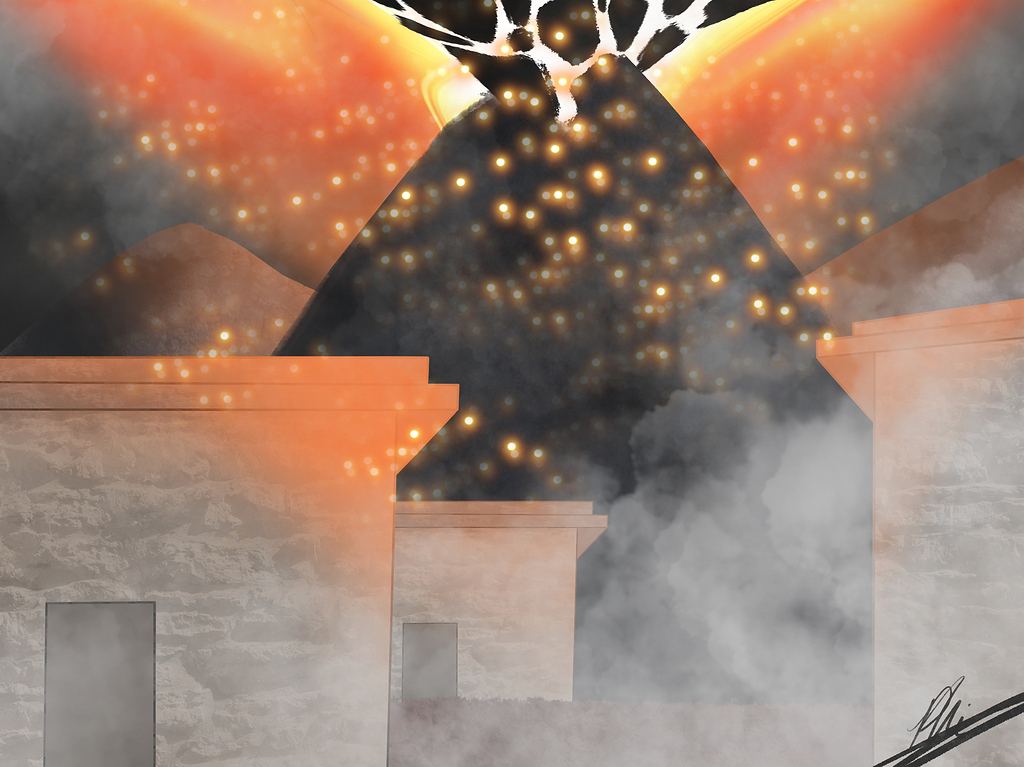 Ashen Volcano Eruption - Art - Arcane Odyssey