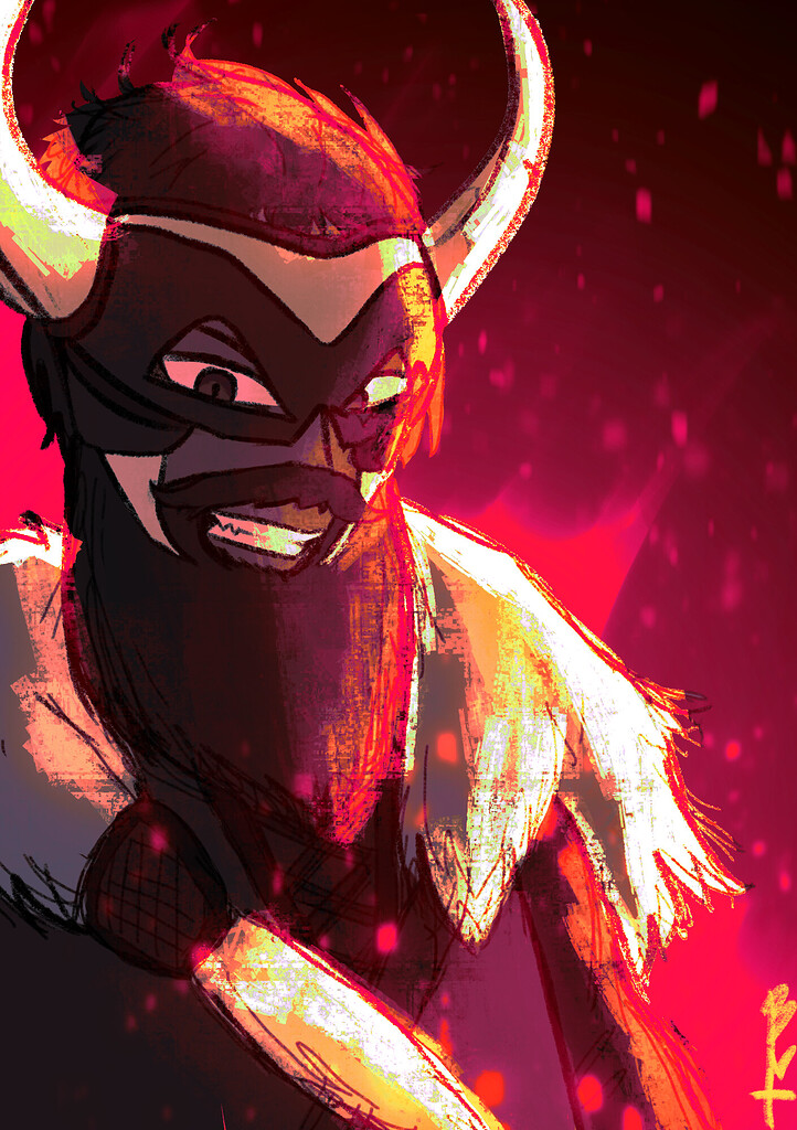 Masquerade Inspired Minotaur - Art - Arcane Odyssey