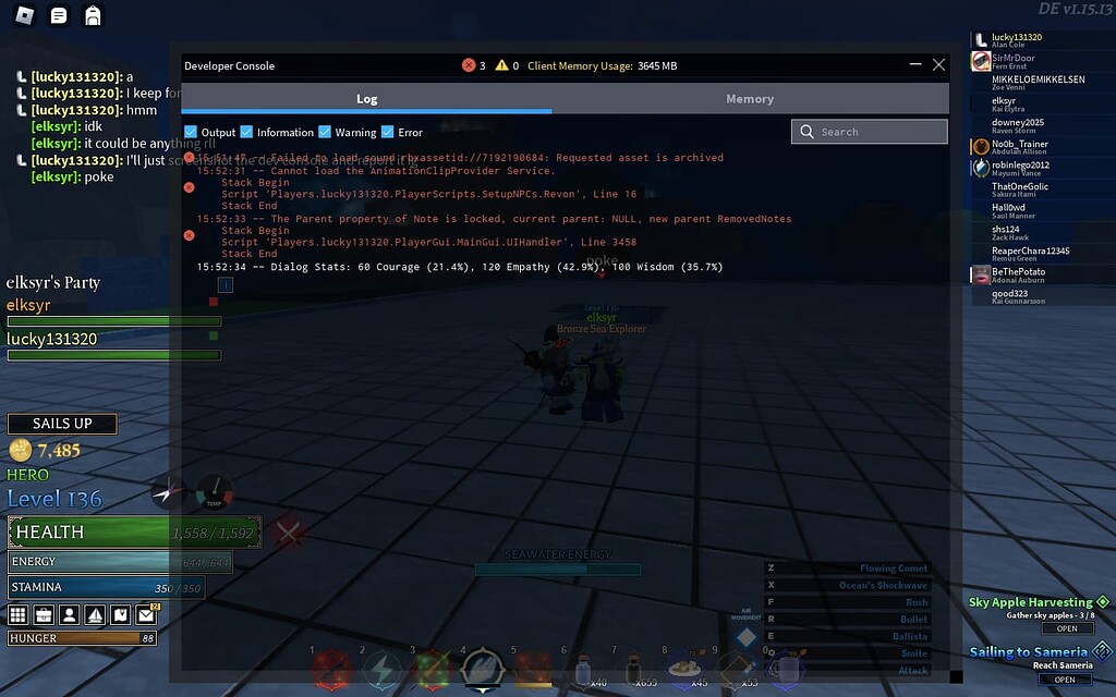 Dash grab cone check stopped working? - Bug Reports - Arcane Odyssey