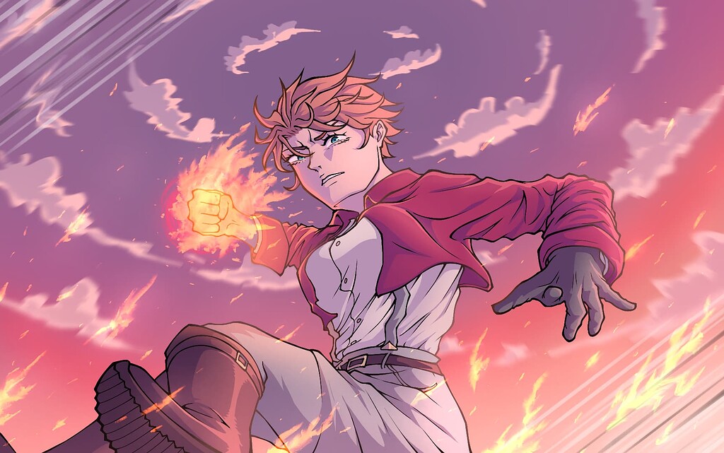 Raging Flame! - Art - Arcane Odyssey