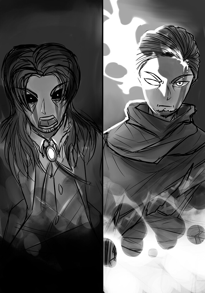 [concept design] Durza vs Theos - Art - Arcane Odyssey