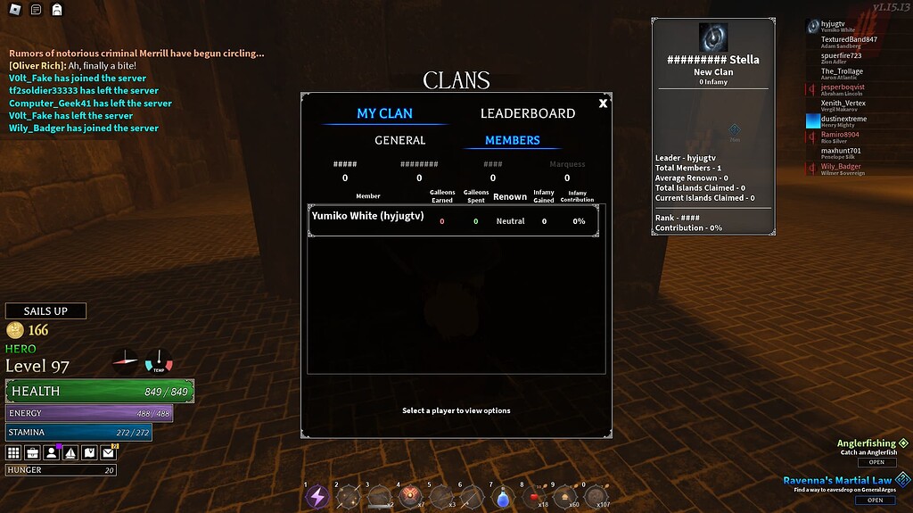 Clan name and Ranks have tags - Game Discussion - Arcane Odyssey