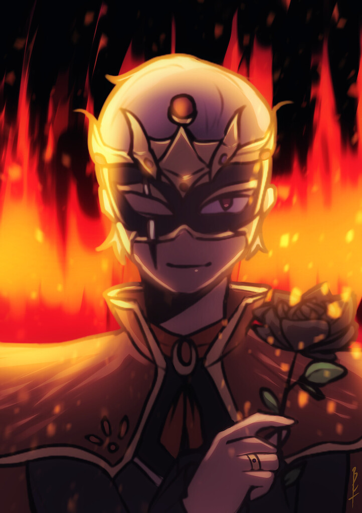 Masquerade King David Silver - Art - Arcane Odyssey