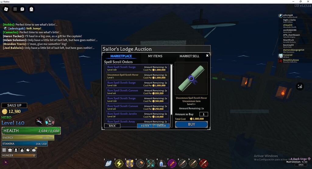 Ilegal Spell scroll in market i found - Game Discussion - Arcane Odyssey