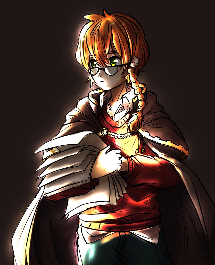 Estrid head canon art [Base on BNT design] [+Without lighting ver ...