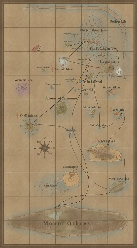 Stylized AO Map - Art - Arcane Odyssey