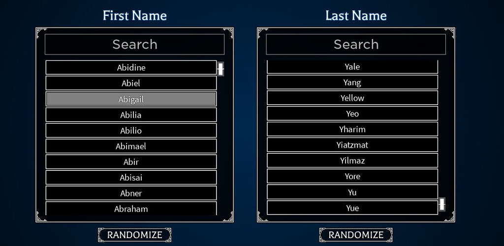 Some of the surnames are interesting - Game Discussion - Arcane Odyssey