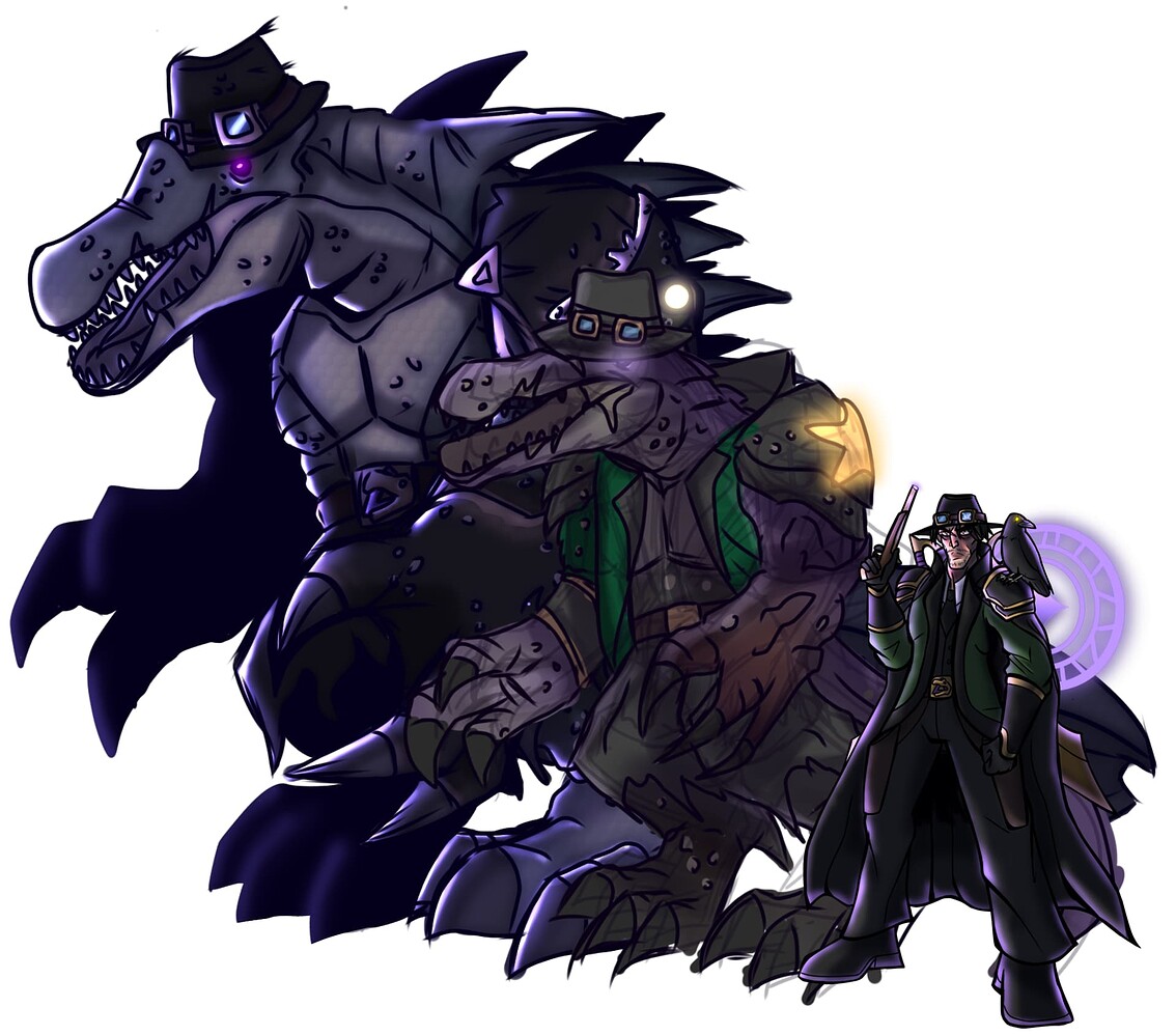 Unholy Beast of The Cretaceous - Art - Arcane Odyssey