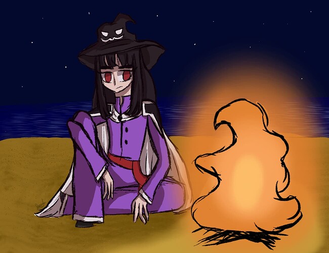 Night at Sandfall - Art - Arcane Odyssey