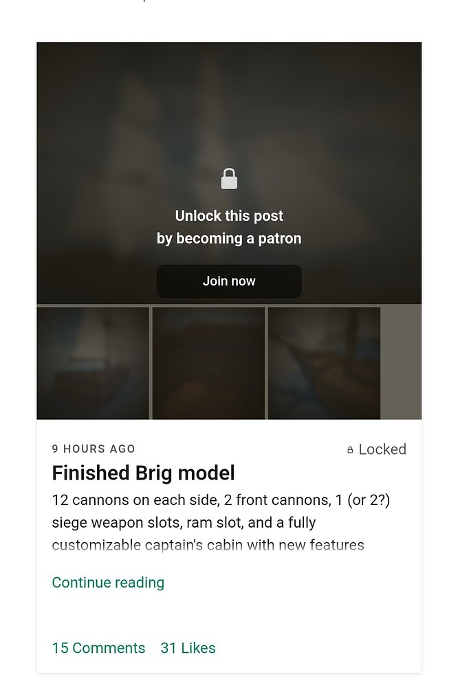 Brig is finished based on patreon - Game Discussion - Arcane Odyssey