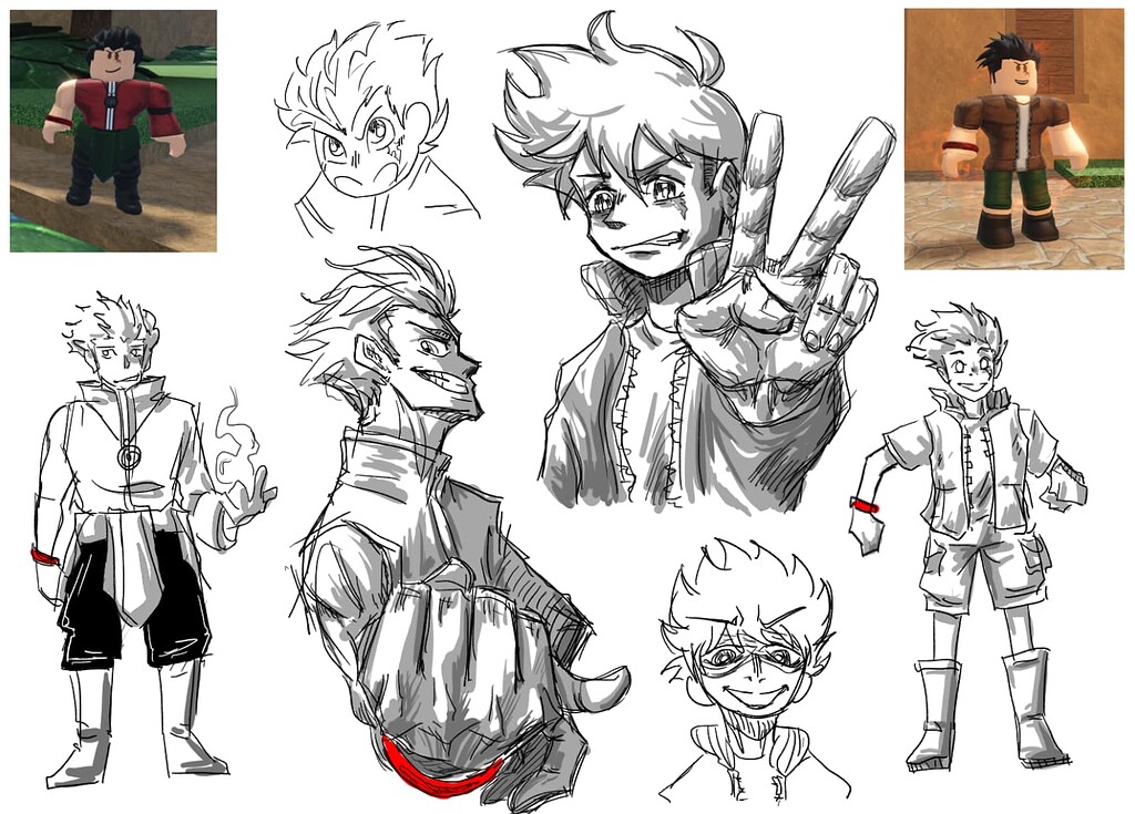 Goofy Takeshi (and pals) Doodle Compilation - Art - Arcane Odyssey