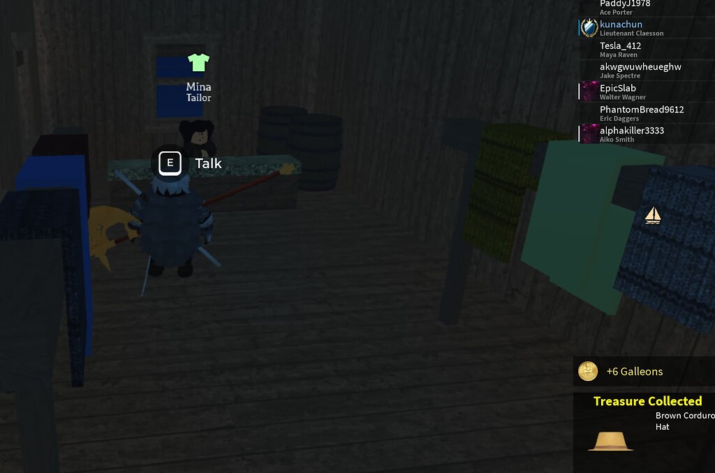 Move private storage behind counter on shell island cloth person - Game ...