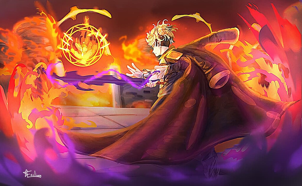 Shadows Ablaze - Art - Arcane Odyssey