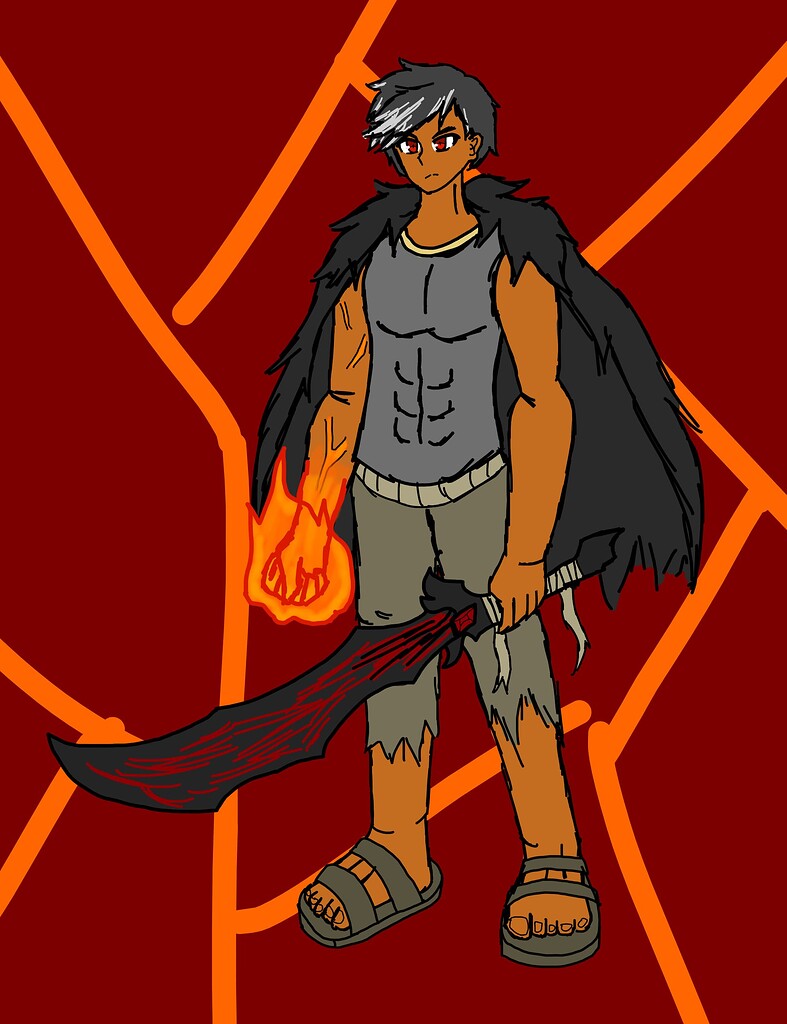 The Magicless Monster, Aiden Arcturus - Art - Arcane Odyssey