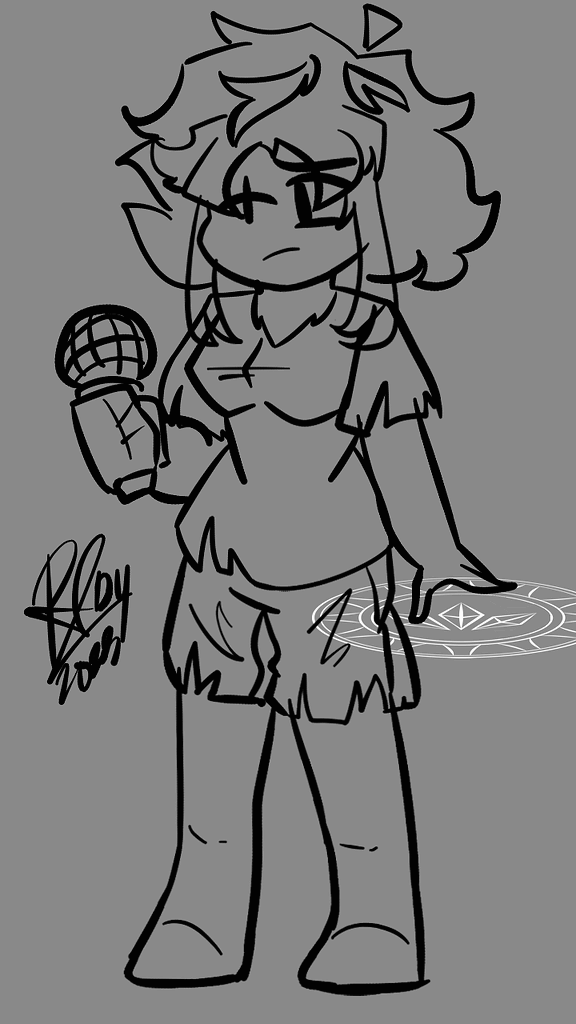 Sophia Salore FNF idle sprite (practice) - Art - Arcane Odyssey