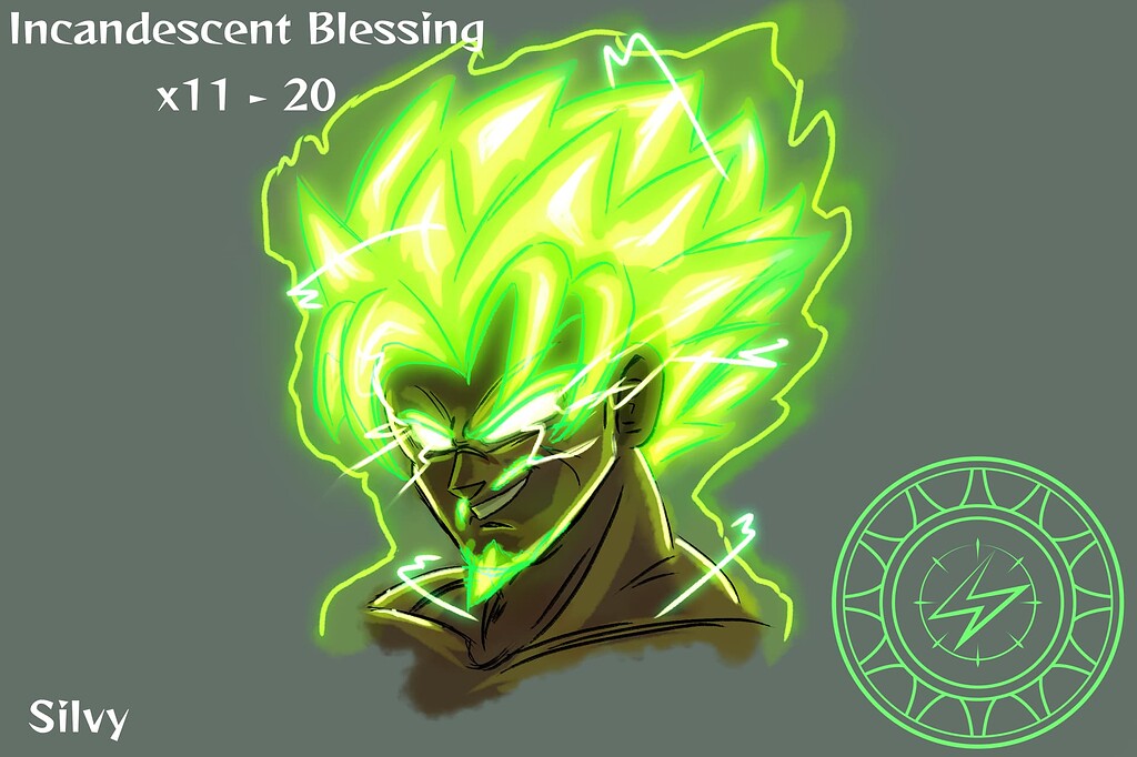 Aether Lightning [Incandescent Blessing variant] - Art - Arcane Odyssey