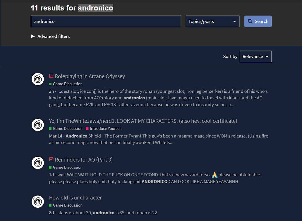 I'm so special - Off Topic - Arcane Odyssey