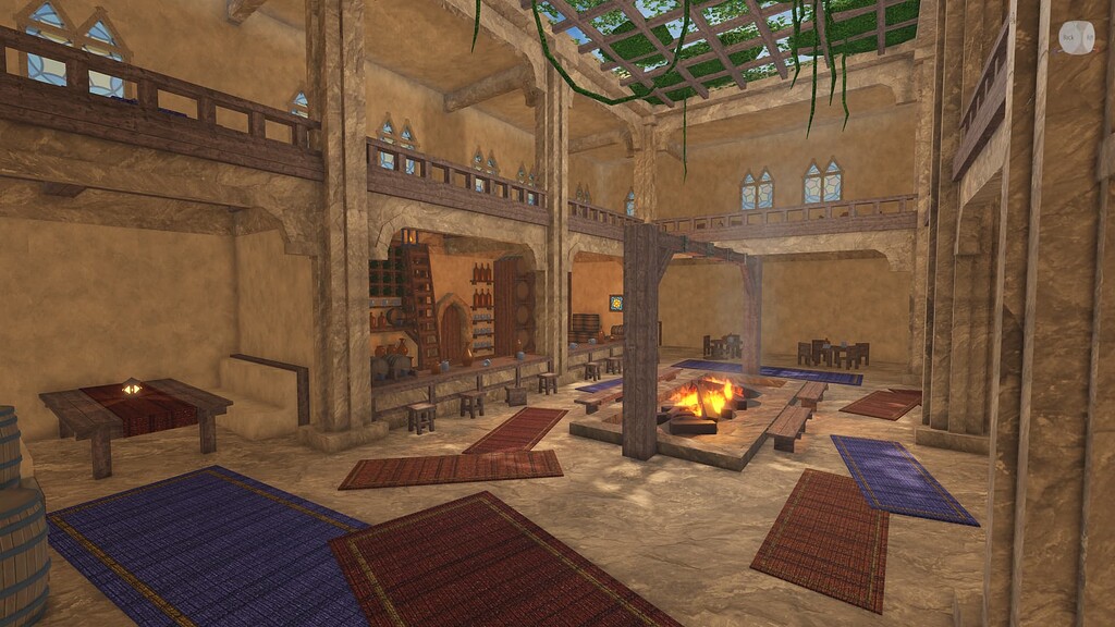 Studio Build: The Sun's Serai Tavern - Art - Arcane Odyssey