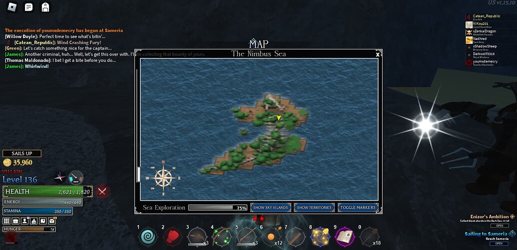 All Nimbus Sea Bounty/Assassination/Rival NPC spawn points - Arcane ...