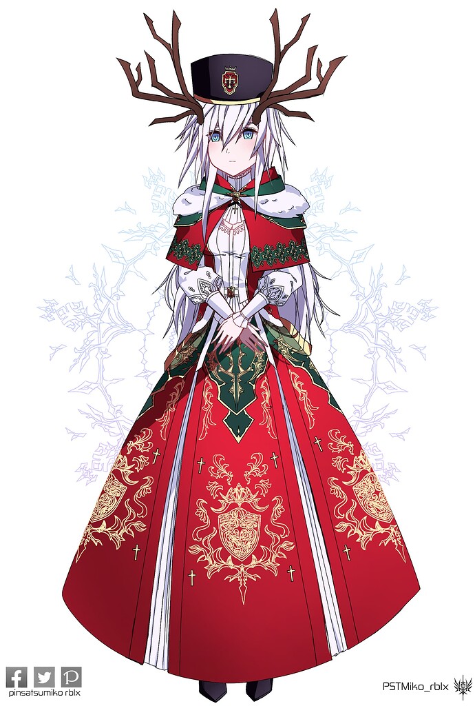Aiyana Christmas Dress - Art - Arcane Odyssey