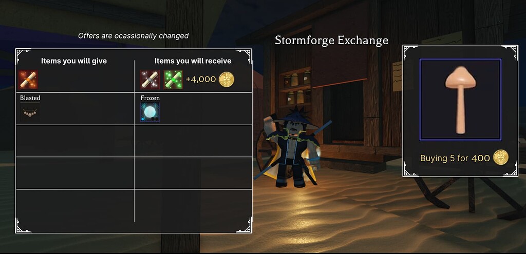 Stormforge Exchange (dm wheatwhole_ on discord) - Shops - Arcane Odyssey