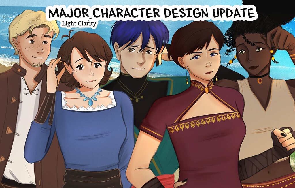 Major character design update of my OC's! - Art - Arcane Odyssey