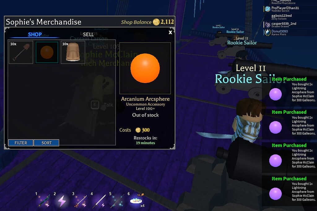 Arcspheres from Rich Merchants - Game Discussion - Arcane Odyssey