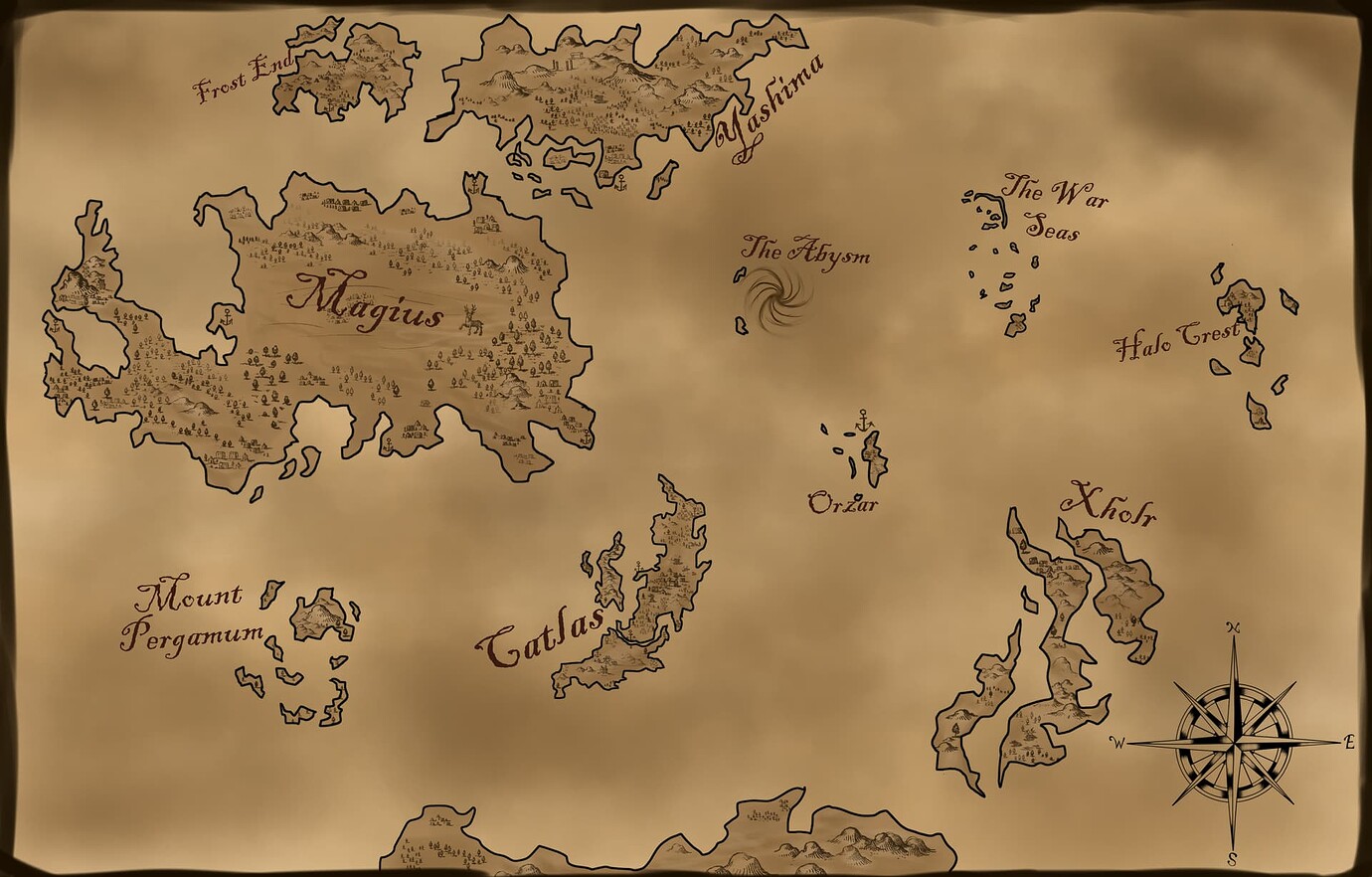 Forgotten adventures world map - Art - Arcane Odyssey