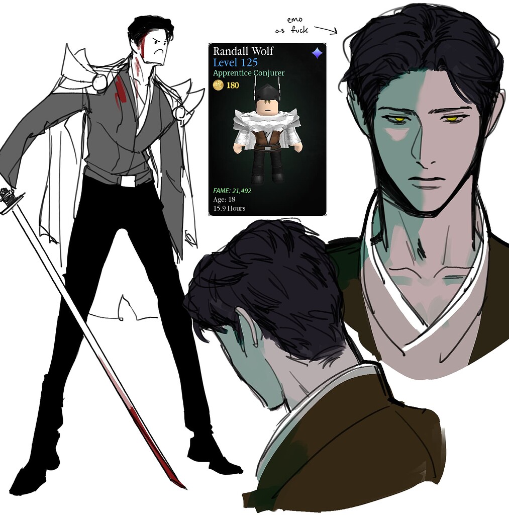 [OC] Randall Wolf - Art - Arcane Odyssey