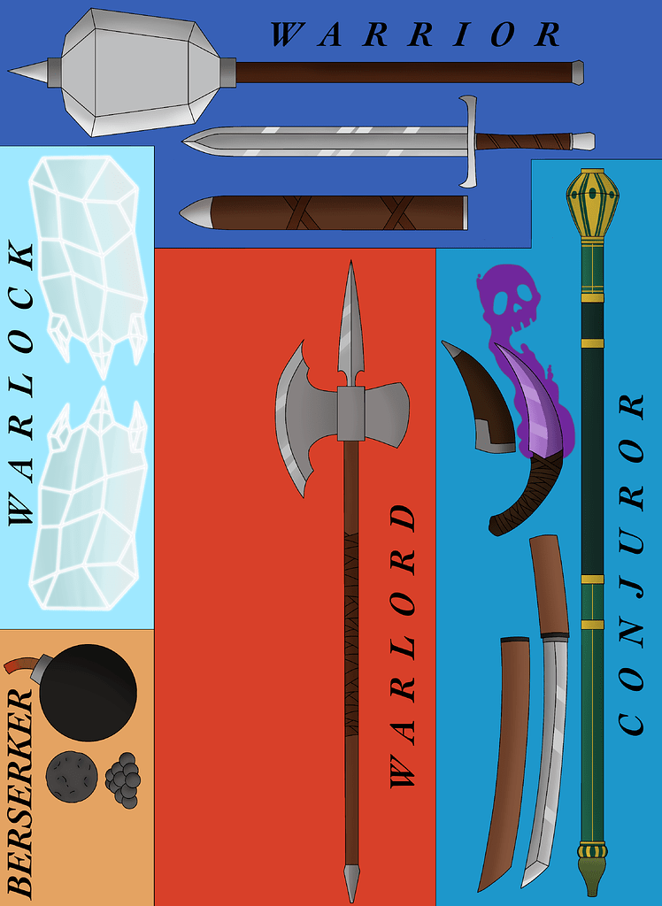 Weapons my Saves Would Use - Art - Arcane Odyssey