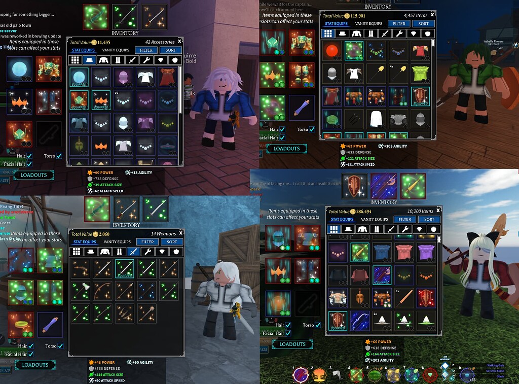 Rate my sunken setups - PvP - Arcane Odyssey