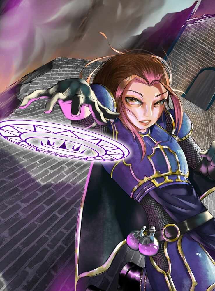 Rear Admiral Amelia, "The Warden of Shieldguard" - Art - Arcane Odyssey