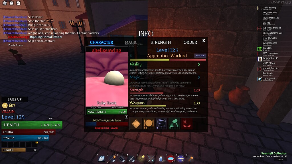 Giant clams have pearls inside - Game Discussion - Arcane Odyssey