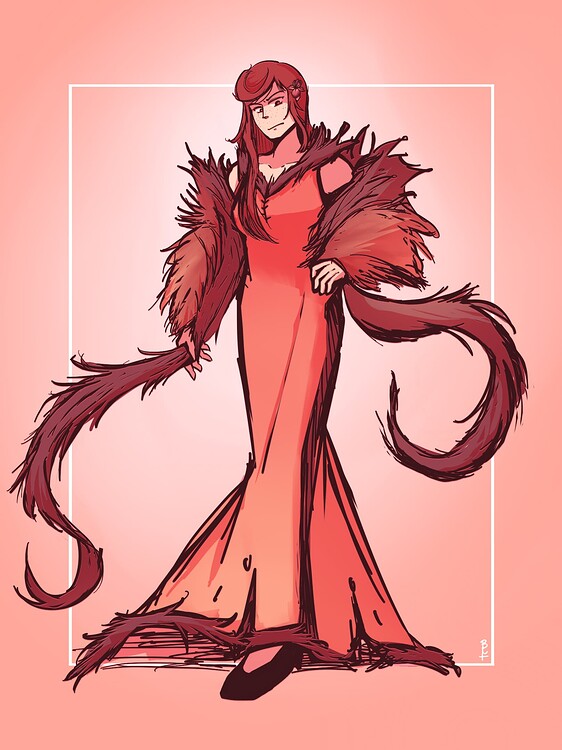Iris in the Dress - Art - Arcane Odyssey