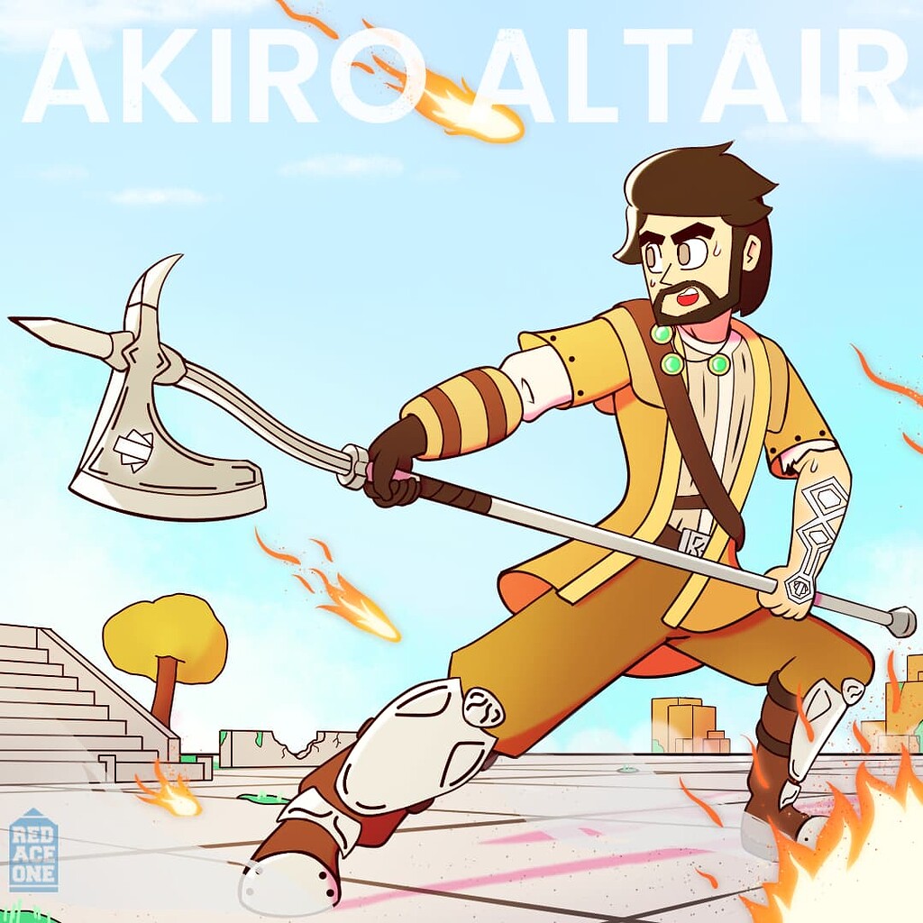 My Arcane Odyssey OC! AKIRO ALTAIR! - Art - Arcane Odyssey