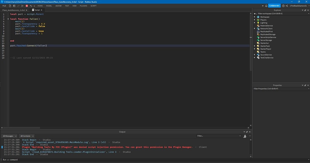 My first own script - Off Topic - Arcane Odyssey