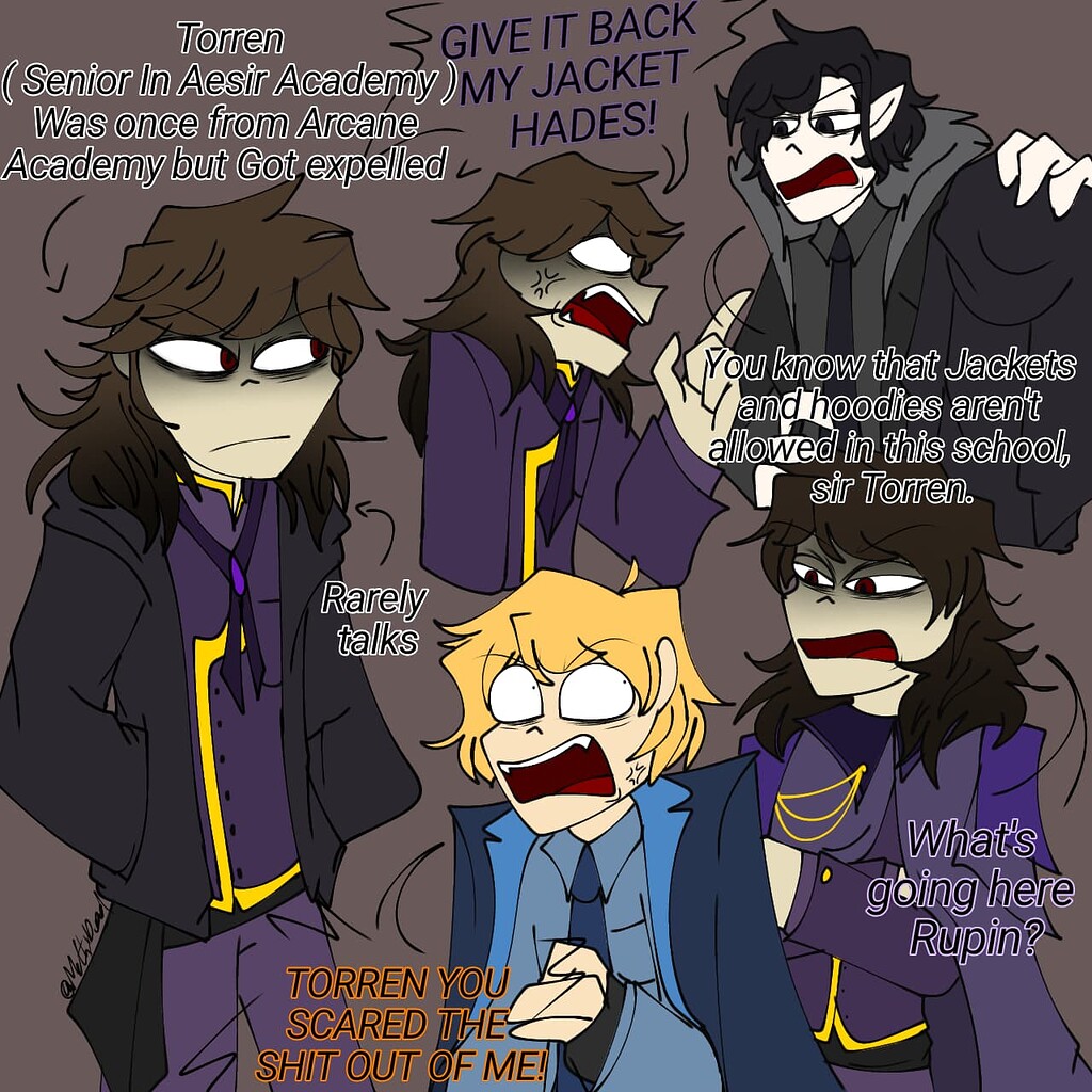 Torren Corvus Cross Arcane Academy AU ( Part 9 ) - Art - Arcane Odyssey