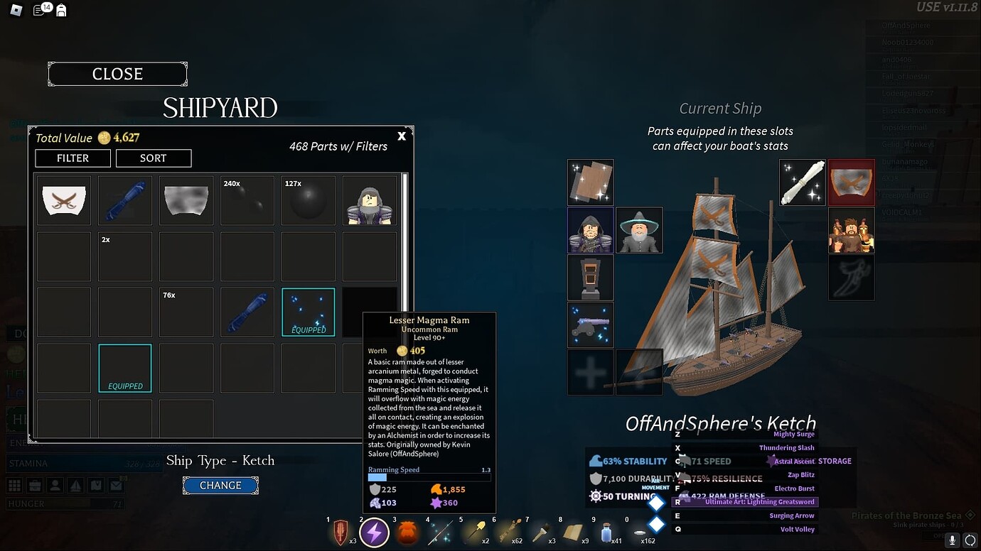 Trading Arcanium Arcsphere, Lesser explosion ram Lesser magma cannon ...