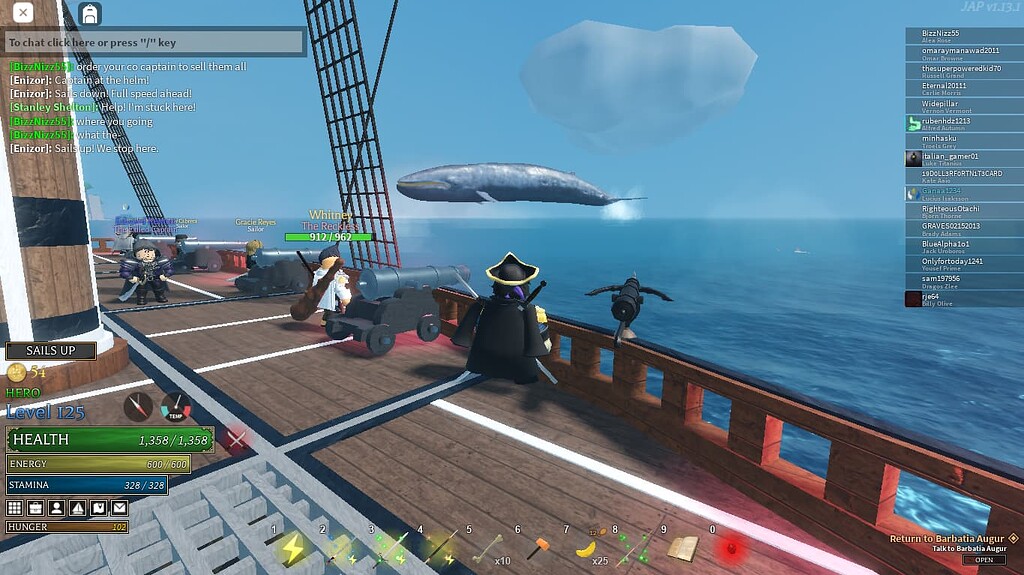 Flying whales that new - Exploring - Arcane Odyssey