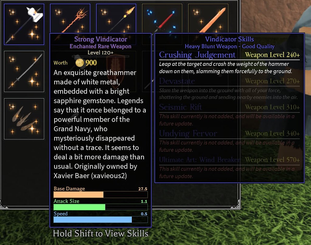 Trading Strong Vindicator for King Calvus' Crown + Strong Scroll ...