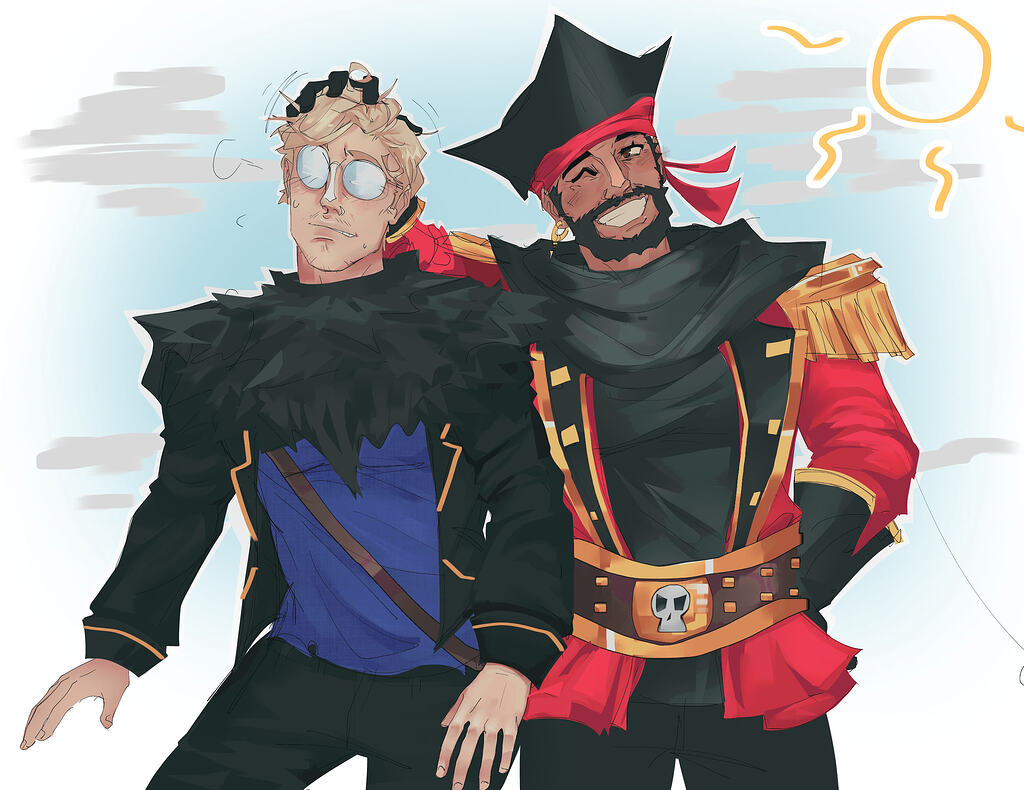 Ruby Roger and Clark Silvers - Art - Arcane Odyssey