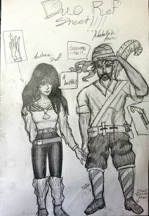 Duo Ref Sheet - Art - Arcane Odyssey