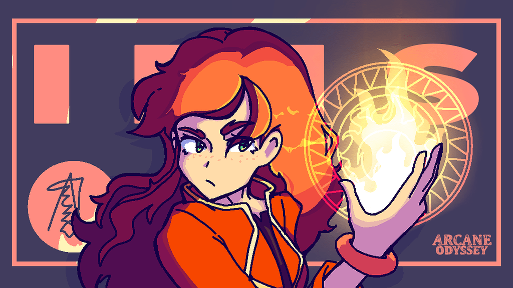 Iris, The Fiery Anomaly - Art - Arcane Odyssey