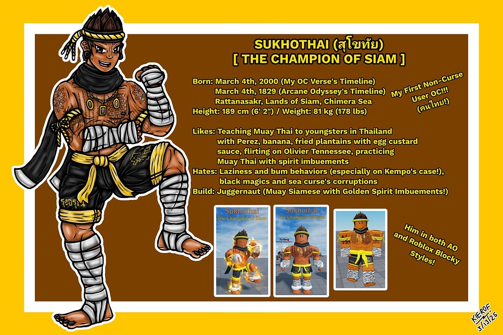 Sukhothai, The Champion of Siam! - Art - Arcane Odyssey