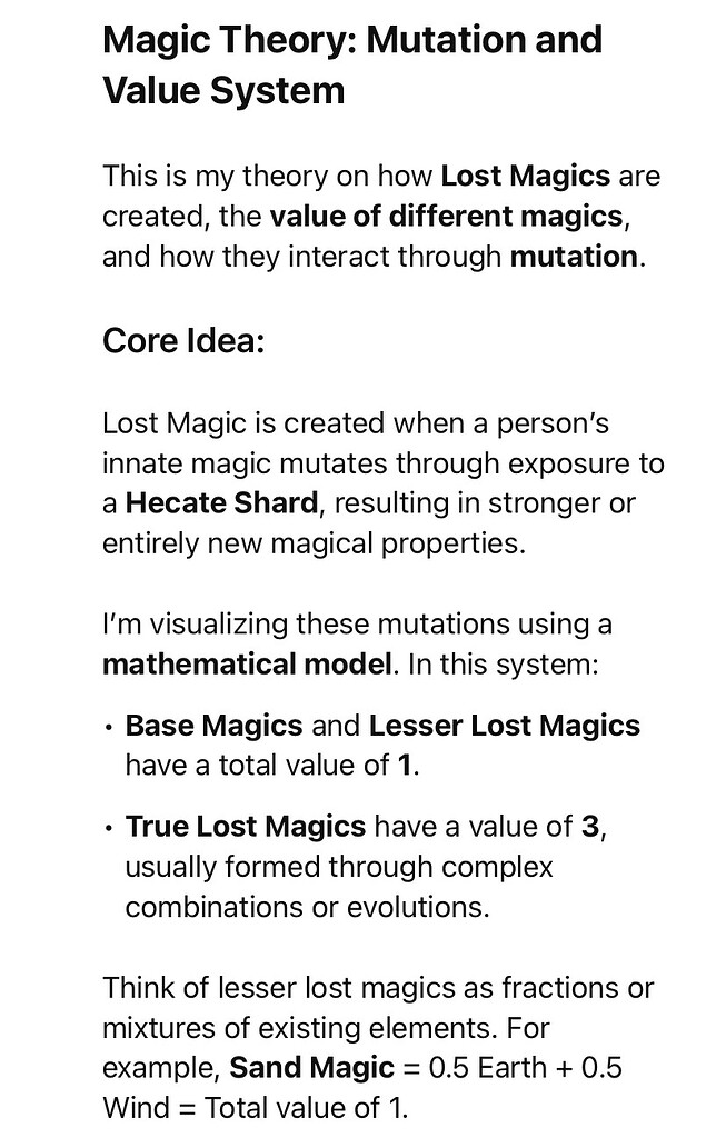 Another mutation chart - Game Discussion - Arcane Odyssey