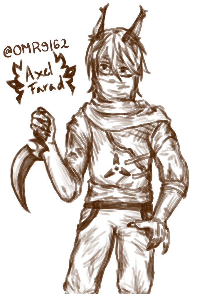 Digital sketch of an OC I made for a dnd campaign I'm working on - Off ...