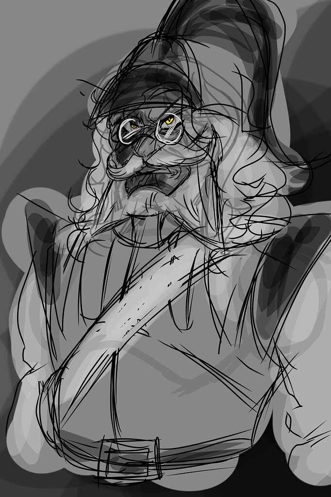 Wanted to doodle and share my new Oc, Oliver Picard - Art - Arcane Odyssey