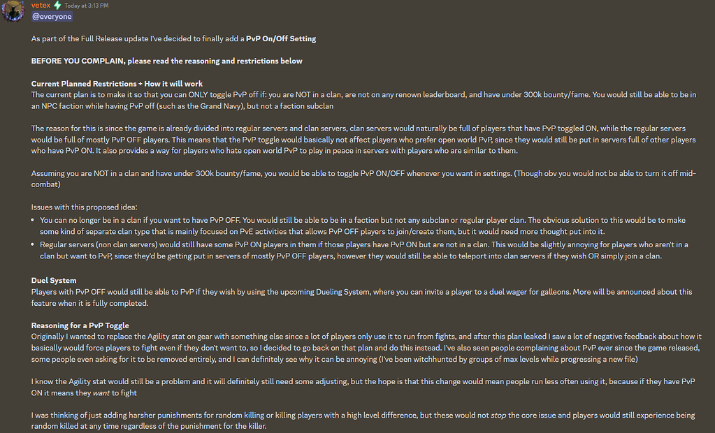 PvP Toggle - Game Discussion - Arcane Odyssey