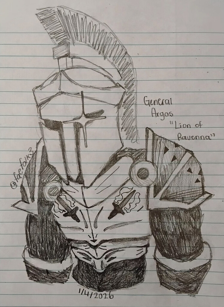 General Argos sketch - Art - Arcane Odyssey